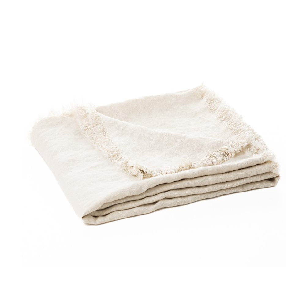 Jeté en lin naturel Arlo – Rose Bon Bon